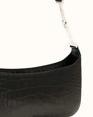 TOM FORD Small Crocodile-print Shoulder Bag - Black