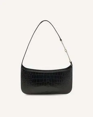 TOM FORD Small Crocodile-print Shoulder Bag - Black