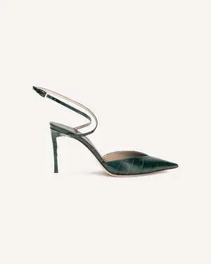 TOM FORD Crocodile-print Leather Pumps