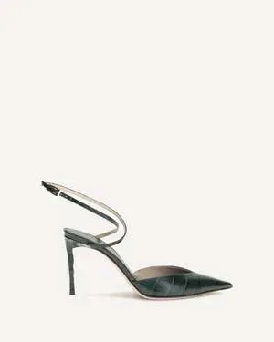 TOM FORD Crocodile-print Leather Pumps