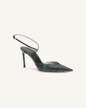 TOM FORD Crocodile-print Leather Pumps