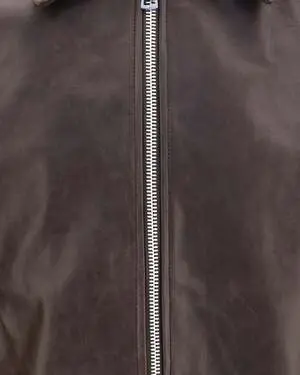 Our Legacy Mini Leather Jacket - Brown
