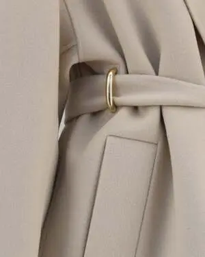 Max Mara Olmo Coat In Virgin Wool - Beige