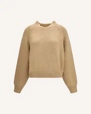 Khaite Cain Cashere Sweater Feale - Beige