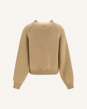 Khaite Cain Cashere Sweater Feale - Beige