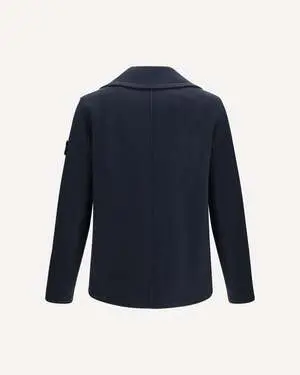 Stone Island Doube-breasted Woo And Cashmere Jacket Mae