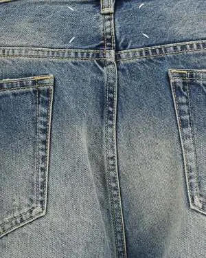 MAISON MARGIELA Straight-leg Ripped Jeans - Light Blue
