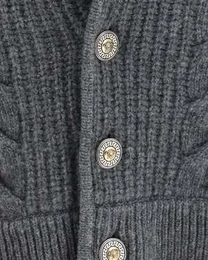 Versace Knitted Button Cardigan - Grey
