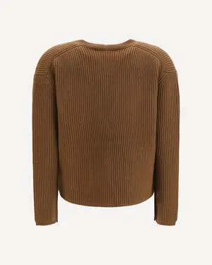 Max Mara Filtro Wool And Cahmere Cardigan - Brown