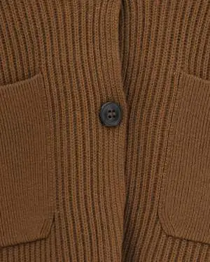 Max Mara Filtro Wool And Cahmere Cardigan - Brown