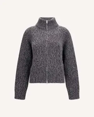 Our Legacy Merino Wool Zip Cardigan - Grey