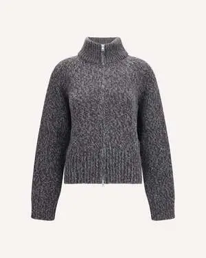 Our Legacy Merino Wool Zip Cardigan - Grey