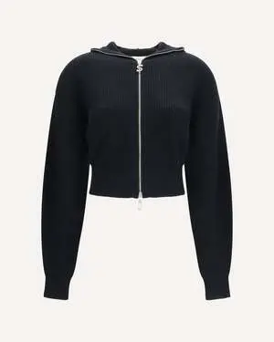 Max Mara Balco Ribbed Cardigan Feale - Black