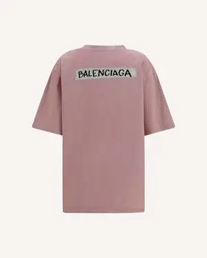 Balenciaga Logo-print T-shirt - Pink