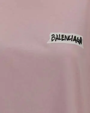 Balenciaga Logo-print T-shirt - Pink