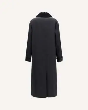 Our Legacy Tundra Coat In Virgin Wool - Black