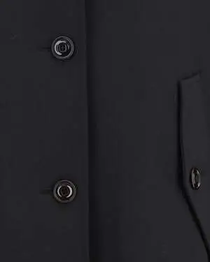 Our Legacy Tundra Coat In Virgin Wool - Black