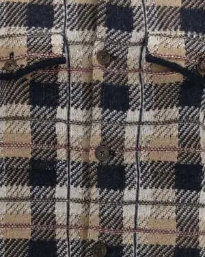 Guest In Residence Checked Cahmere Hirt - Brown