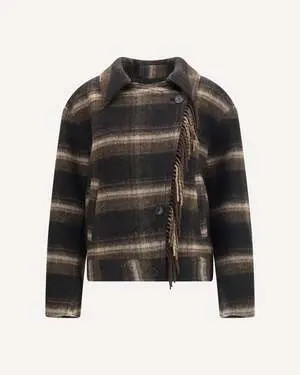 MARANT ETOILE Galeane Wool-blend Short Coat - Black