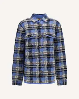 Guest In Residence Checked Cashere Shirt Feale