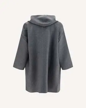 TOTEME Wool Hooded Coat Feale - Grey