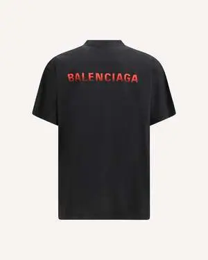 Balenciaga Cotton Logo T-shirt Ale