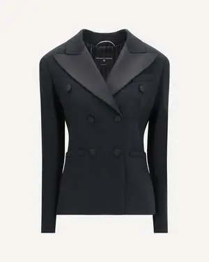 Ermanno Scervino Double-breasted Tuxedo Jacket - Black