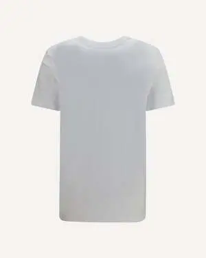 Balmain Embroidered Jersey T-shirt Femae - White