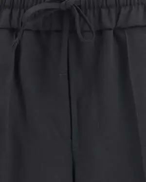 AMI Paris Wool Pants With Elasticated Waist Ale