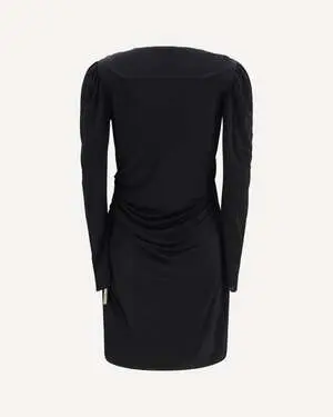 Balmain Draped Jersey Mini Dress
