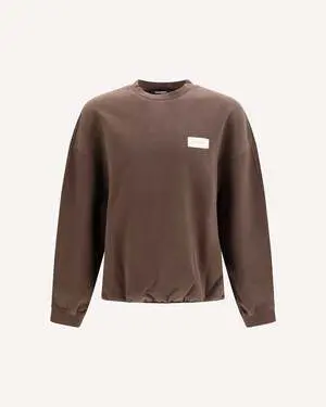 Jacquemus Le Sweatshirt Montaigne Crewneck Sweatshirt - Brown