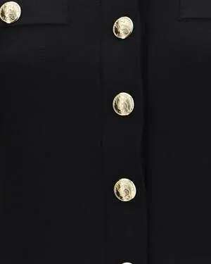 Balmain Round-neck Viscose Cardigan - Black
