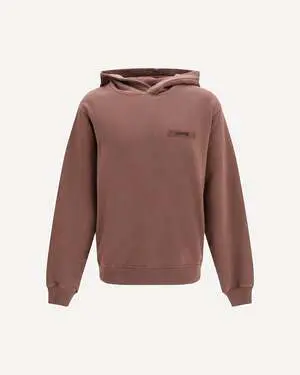 Jacquemus Hooded Sweatshirt Mae - Brown