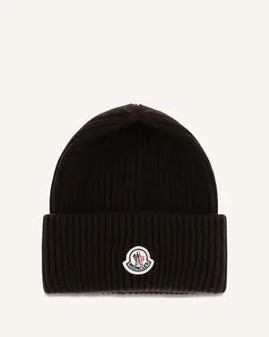 Moncler Wool And Cashmere-blend Beanie - Brown