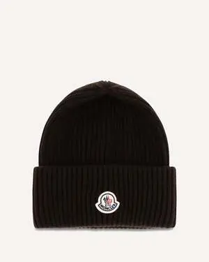 Moncler Wool And Cashmere-blend Beanie - Brown