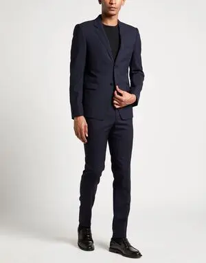 Emporio Armani Suit Size Virgin Wool, Elastane - Blue