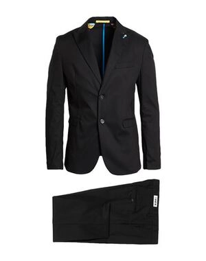 BERNA Man Suit Black Size 42 Cotton, Polyamide, Elastane Black