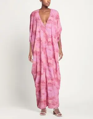 SILVIA SCHNEIDER Maxi Dress Fuchsia Size Polyester