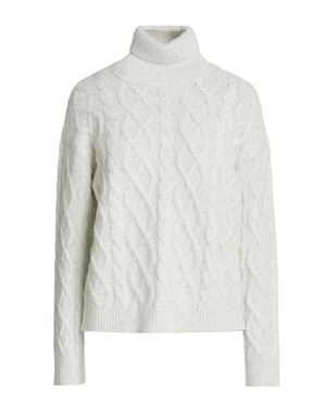 Peserico Turtleneck Size Polyamide, Alpaca Wool, Metal Fiber - Light Grey