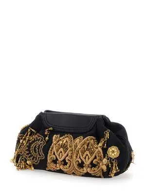 Dries Van Noten Clutch Blossom With Black Cotton - Multicolor
