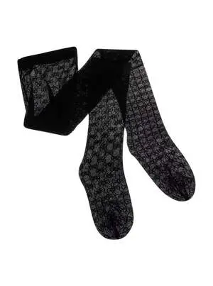 Gucci Tights With All-over Gg Motif In Tech Fabric