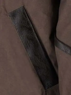 Isabel Marant Étoile Jacket Olinka-gc With High Collar And Long Sleeves In Tech Fabric Brown - Multicolor