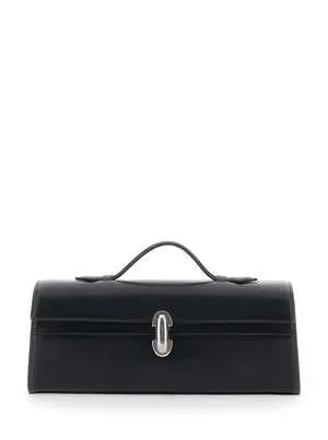 SAVETTE Savette Women Slim Symmetry Clutch In Black Vintage Leather For Women