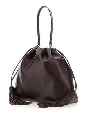 Etro Kalispera' Shoulder Bag With Drawstring Closure In Leather For