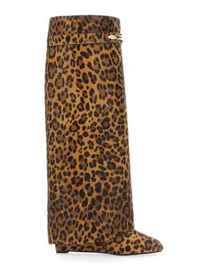 Givenchy High Heeled Boots With Elegant Leather Details For