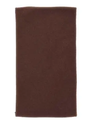 Brunello Cucinelli Brown Scarf With Applied Monile Detail In Cashmere - Multicolor