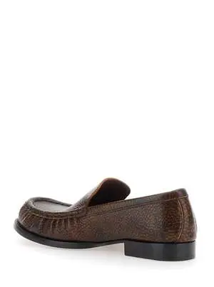 Dries Van Noten Loafers With Brown Calf Details For - Multicolor