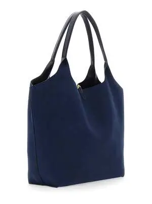Stella McCartney Reversible Tote Bag With Alter Mat And Alter Suede In Blue Polyester For - Multicolor