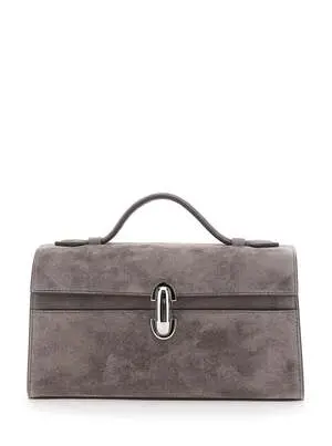 Savette Simmetry' Gray Handbag With Top Handle In Suede For - Brown