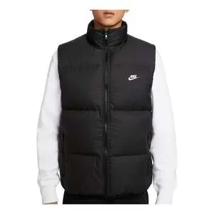 Nike Club Therma Fit Padded Vest 'black White - Black/white